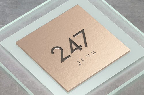 Apartment Number Signs | Modern Apartment Door Numbers ...