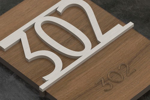 Apartment Number Signs | Modern Apartment Door Numbers ...